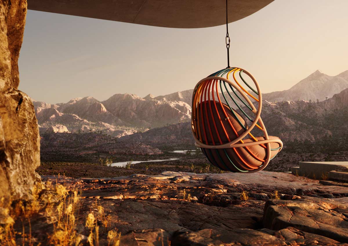 DEDON’s KIDA HANGING LOUNGER - Decoration & Design Building
